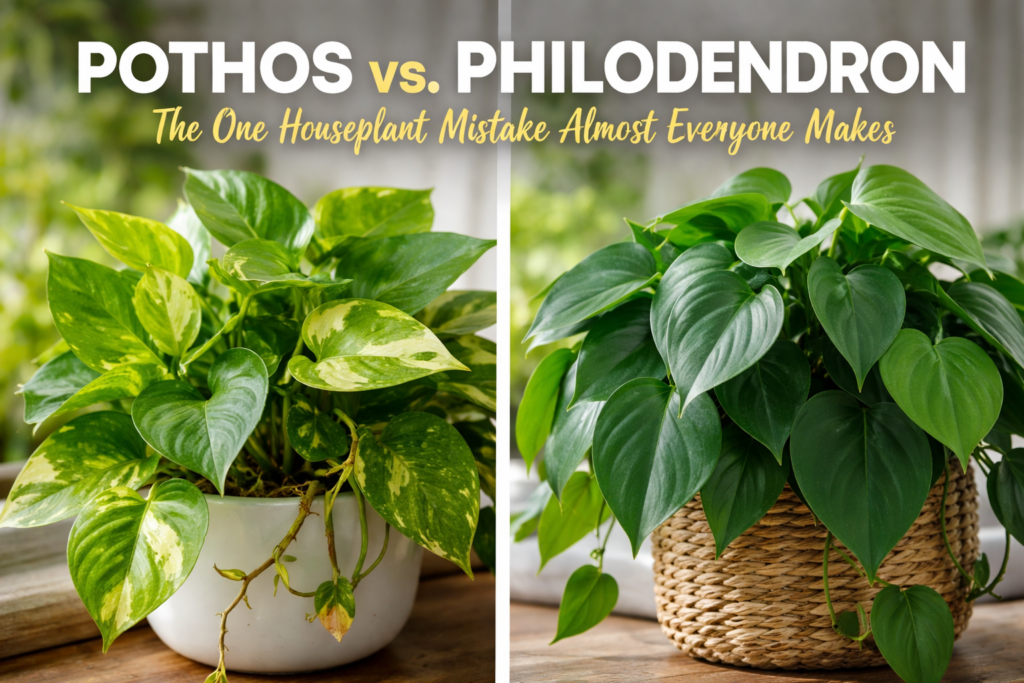 Pothos vs. Philodendron: The One Houseplant Mistake Almost Everyone ...
